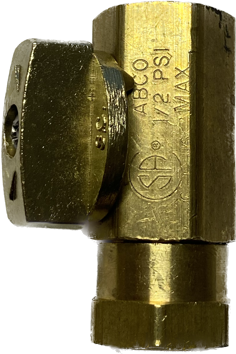 MANUAL BRASS VALVE - Gas Lantern Parts
