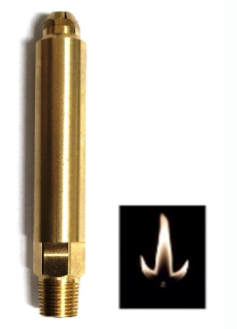 3" Natural Gas Open Flame Burner (with Tip) - Gas Lantern Parts
